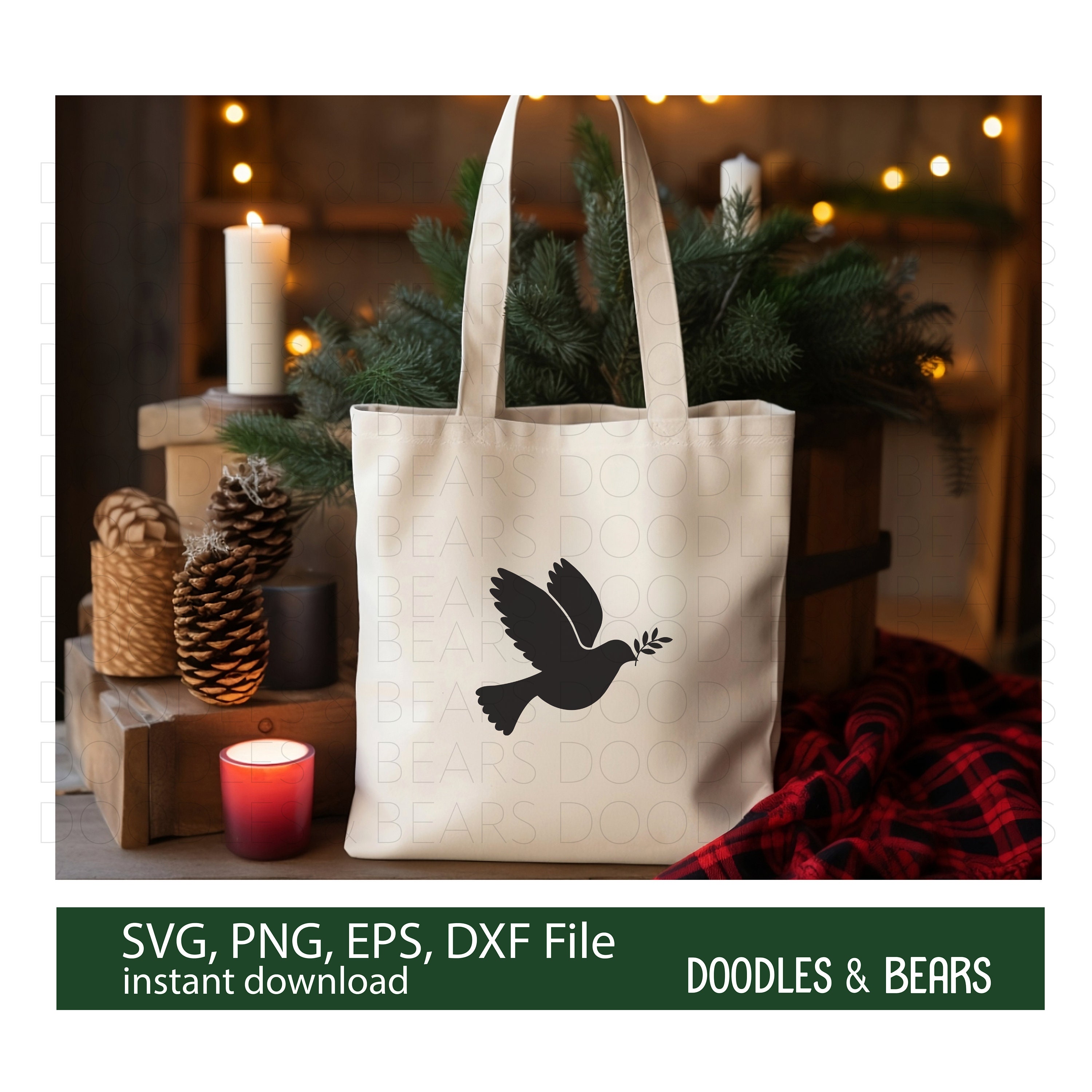 Peace Dove SVG PNG EPS Dxf Files Digital Files for - Etsy