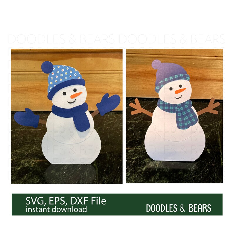 Snowman Craft for Kids SVG EPS, Winter Indoor Activity, Make A Snowman ...