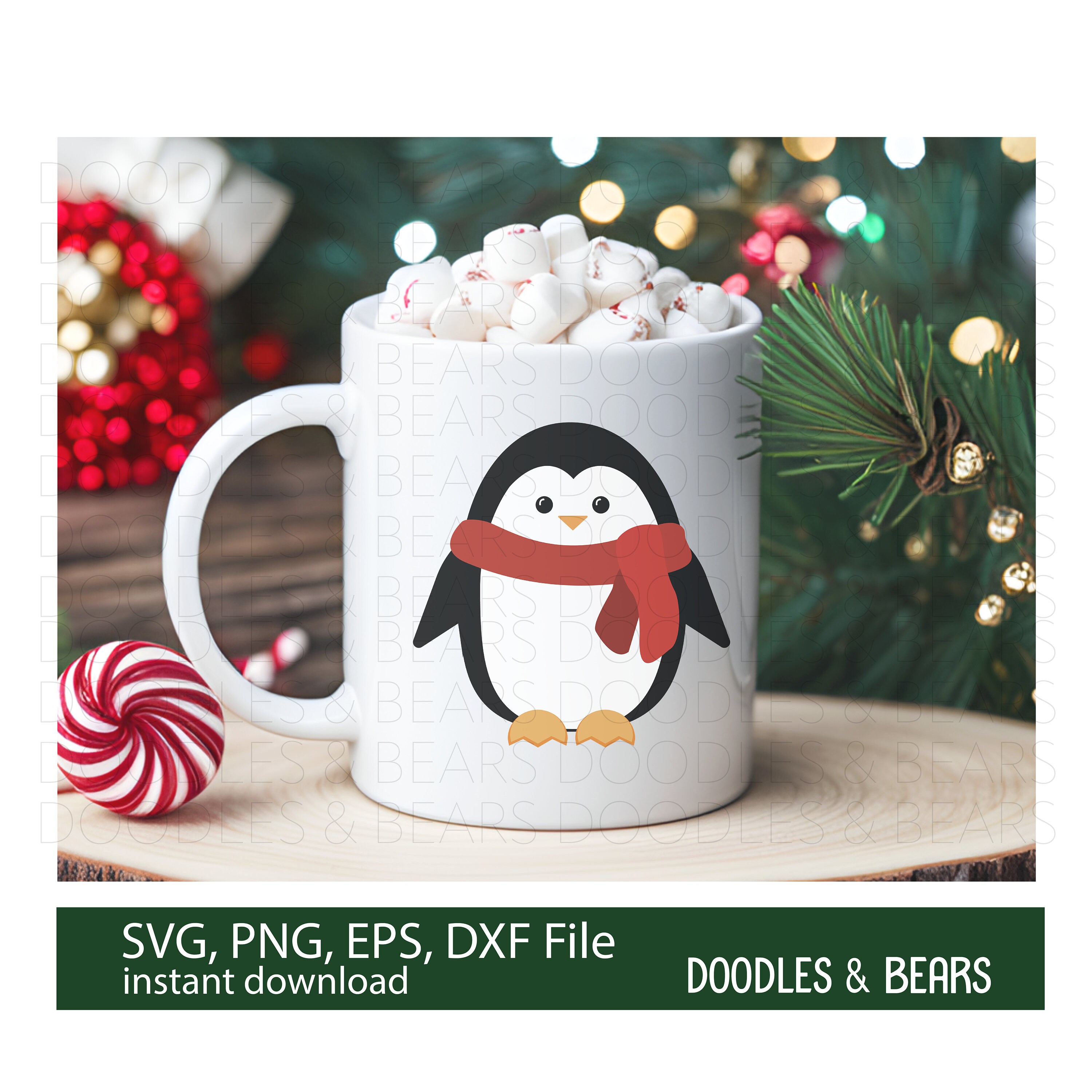 Cute Penguin SVG PNG EPS Dxf Files Digital Files for - Etsy