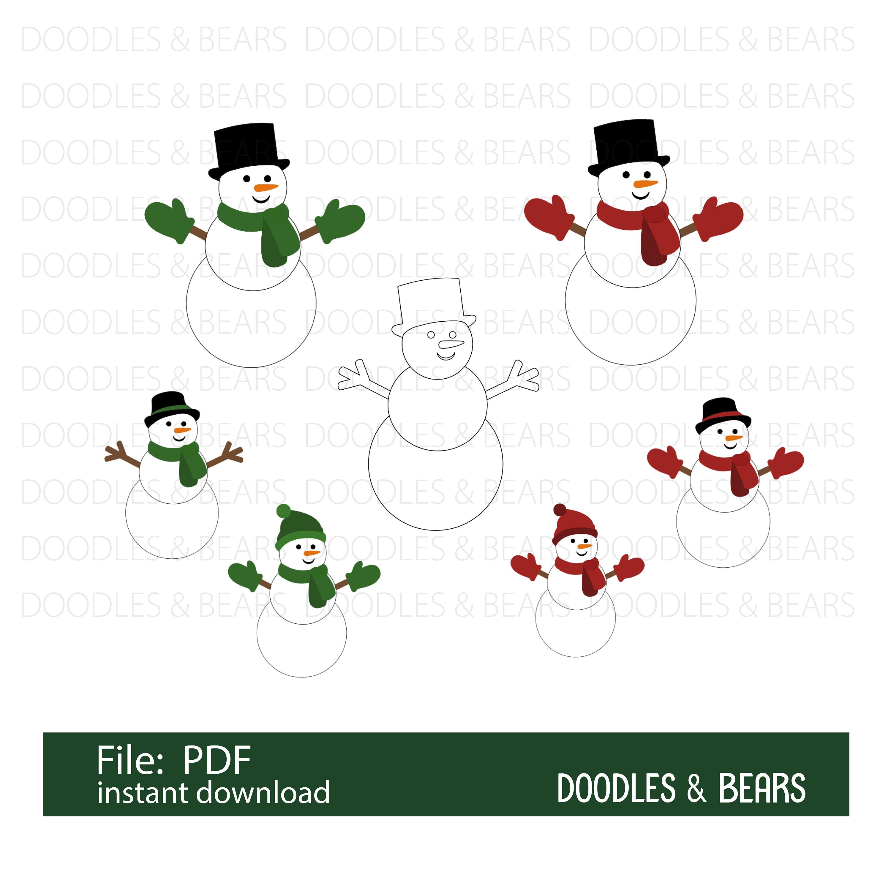 Cute Snowman Craft for Children PDF, Make a Snowman Fun Winter Paper ...