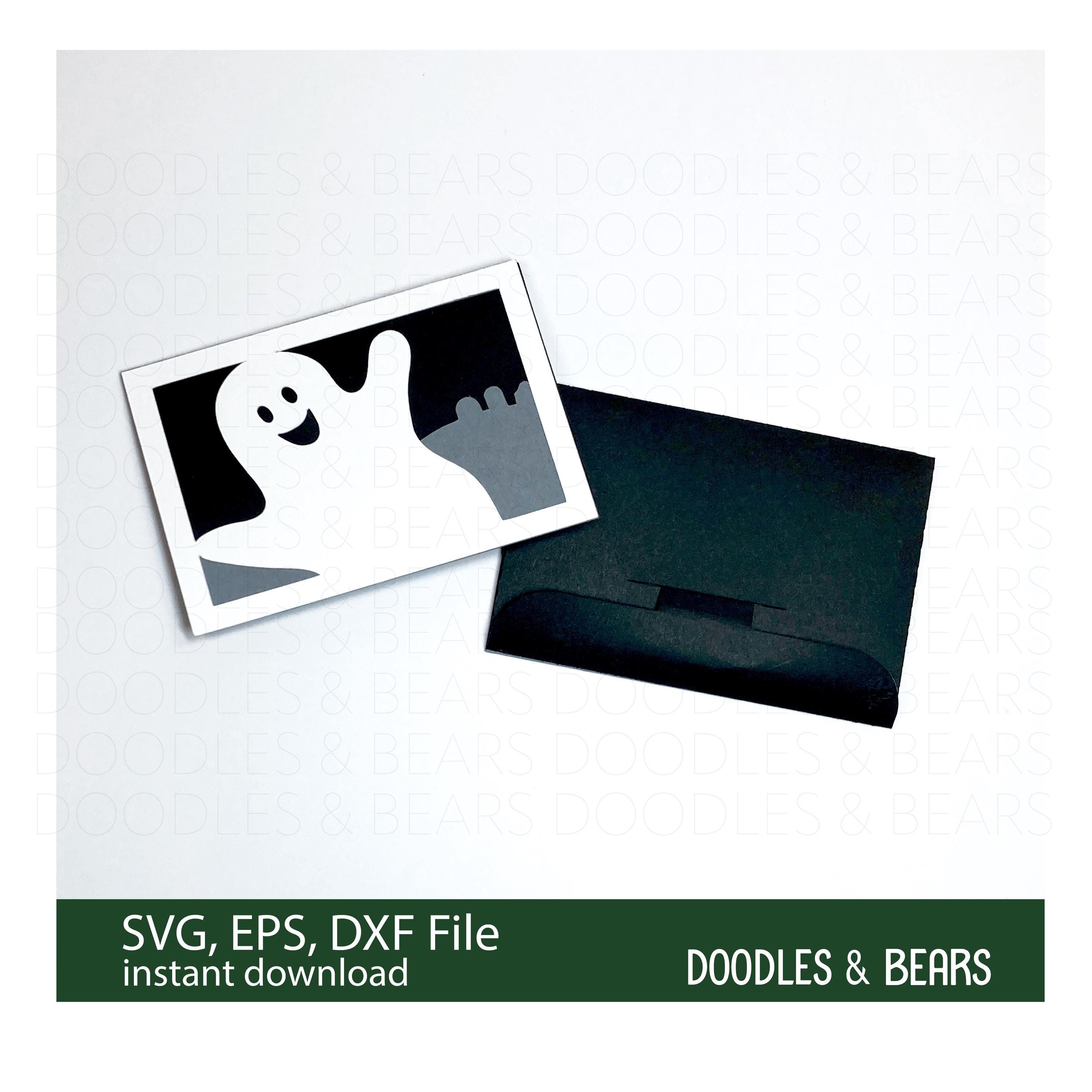 Ghost Gift Card Holder SVG, Halloween Gift Card Holder SVG, Halloween ...