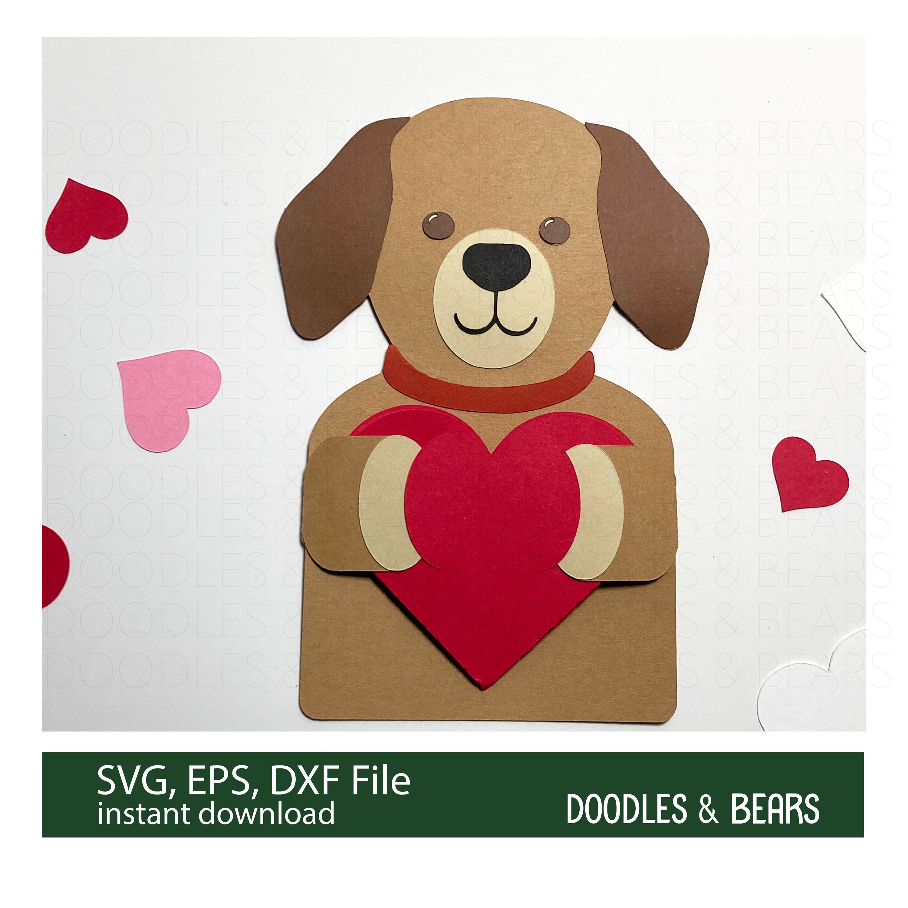 Cute Valentine's Day Dog and Cat Cards With Expanding Heart, Two Design ...