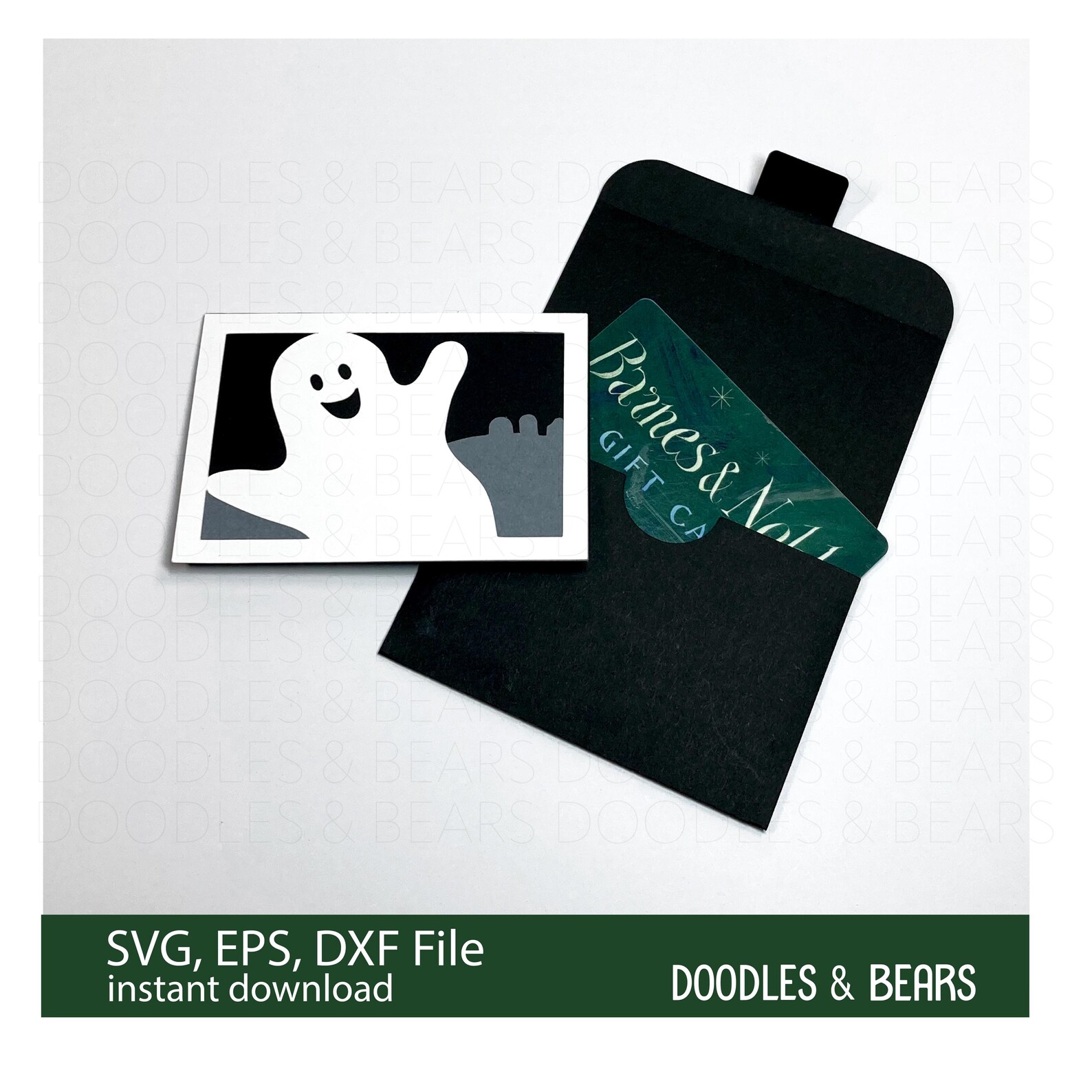 Ghost Gift Card Holder SVG, Halloween Gift Card Holder SVG, Halloween ...