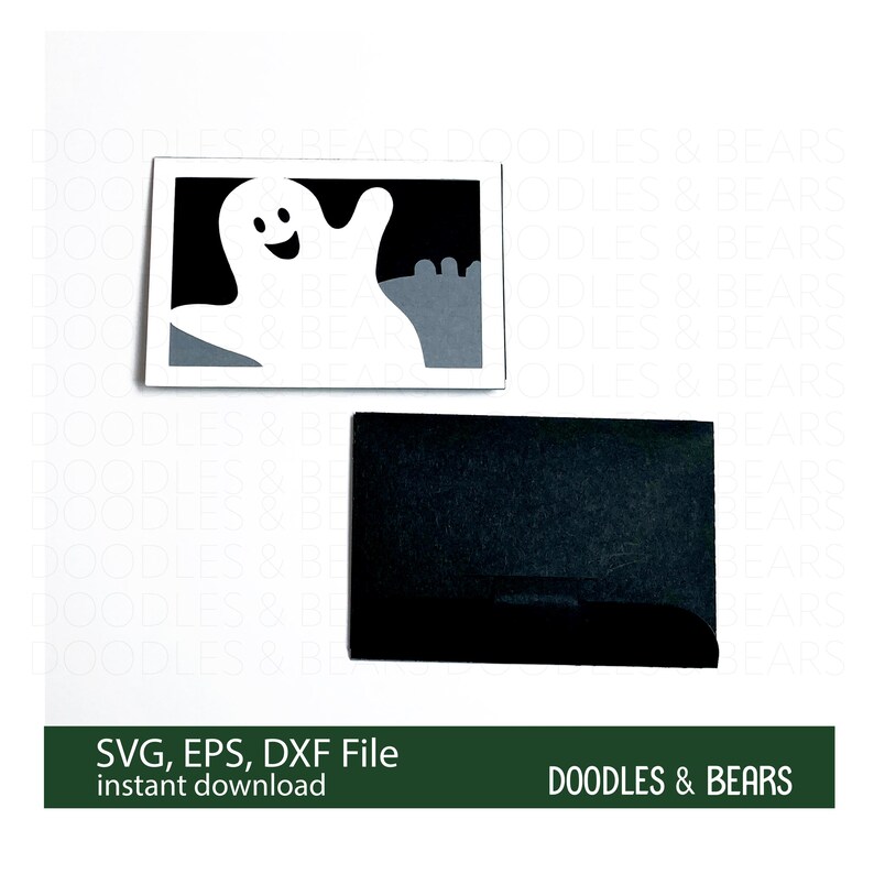 Ghost Gift Card Holder SVG, Halloween Gift Card Holder SVG, Halloween ...