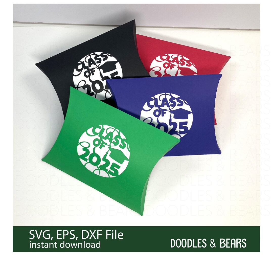 Graduation Party Favors 2025, 2025 Graduation Pillow Box, Graduation ...