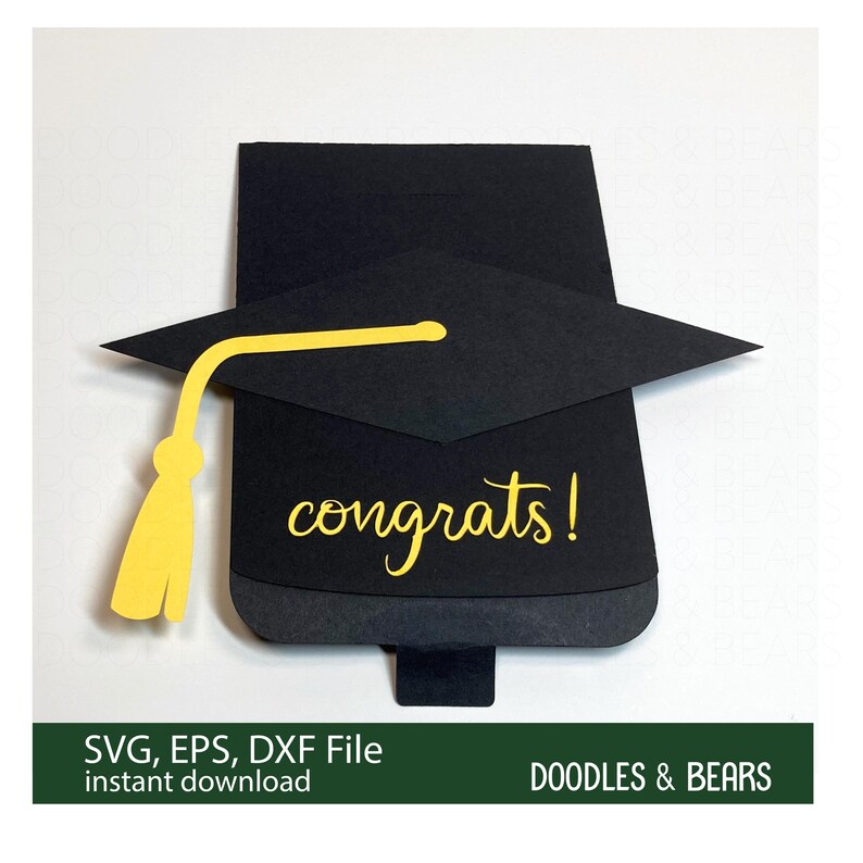 Grad Gift Card Holder SVG, Graduation Cap SVG, Graduation Gift Card ...