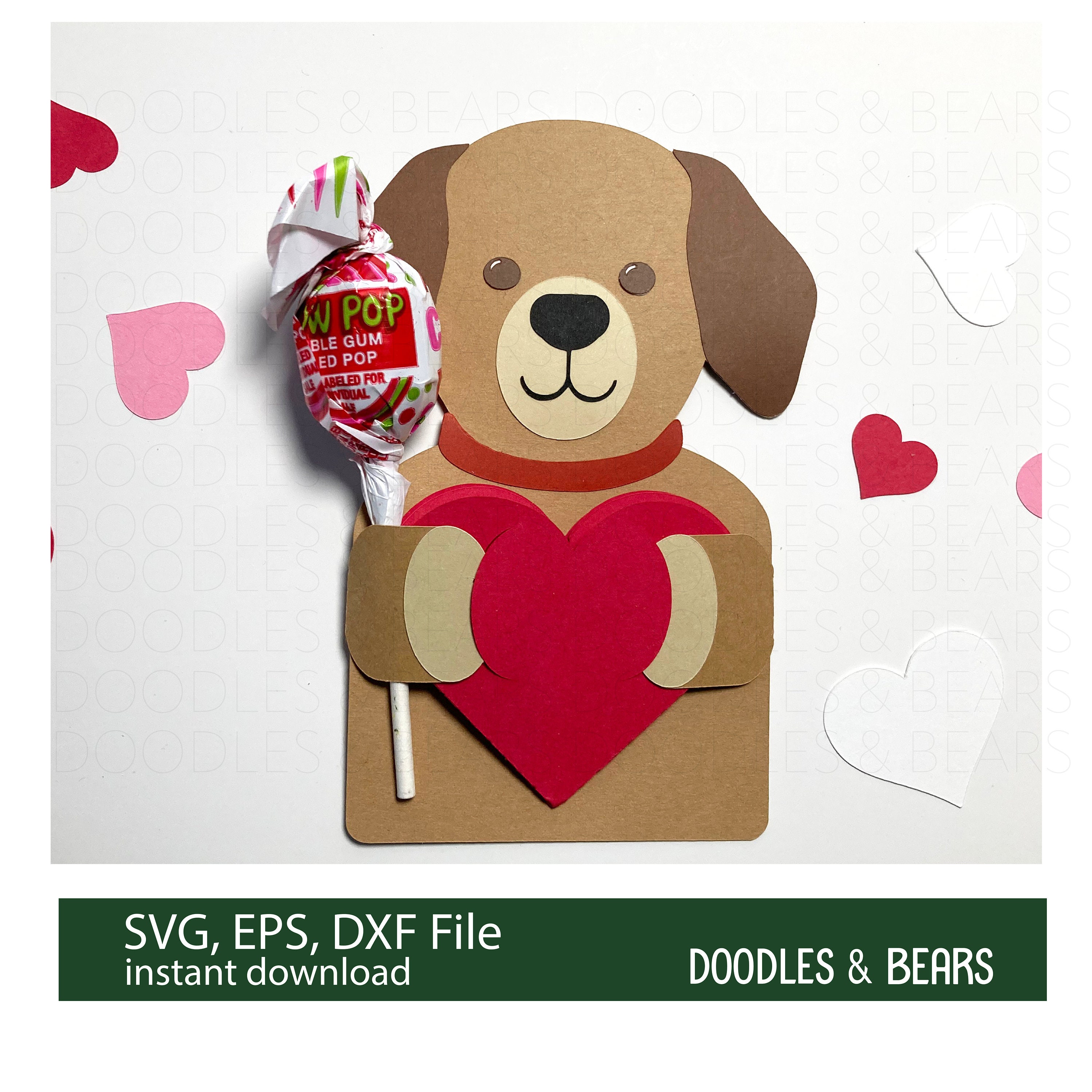 Cute Valentine's Day Dog and Cat Cards With Expanding Heart, Two Design ...