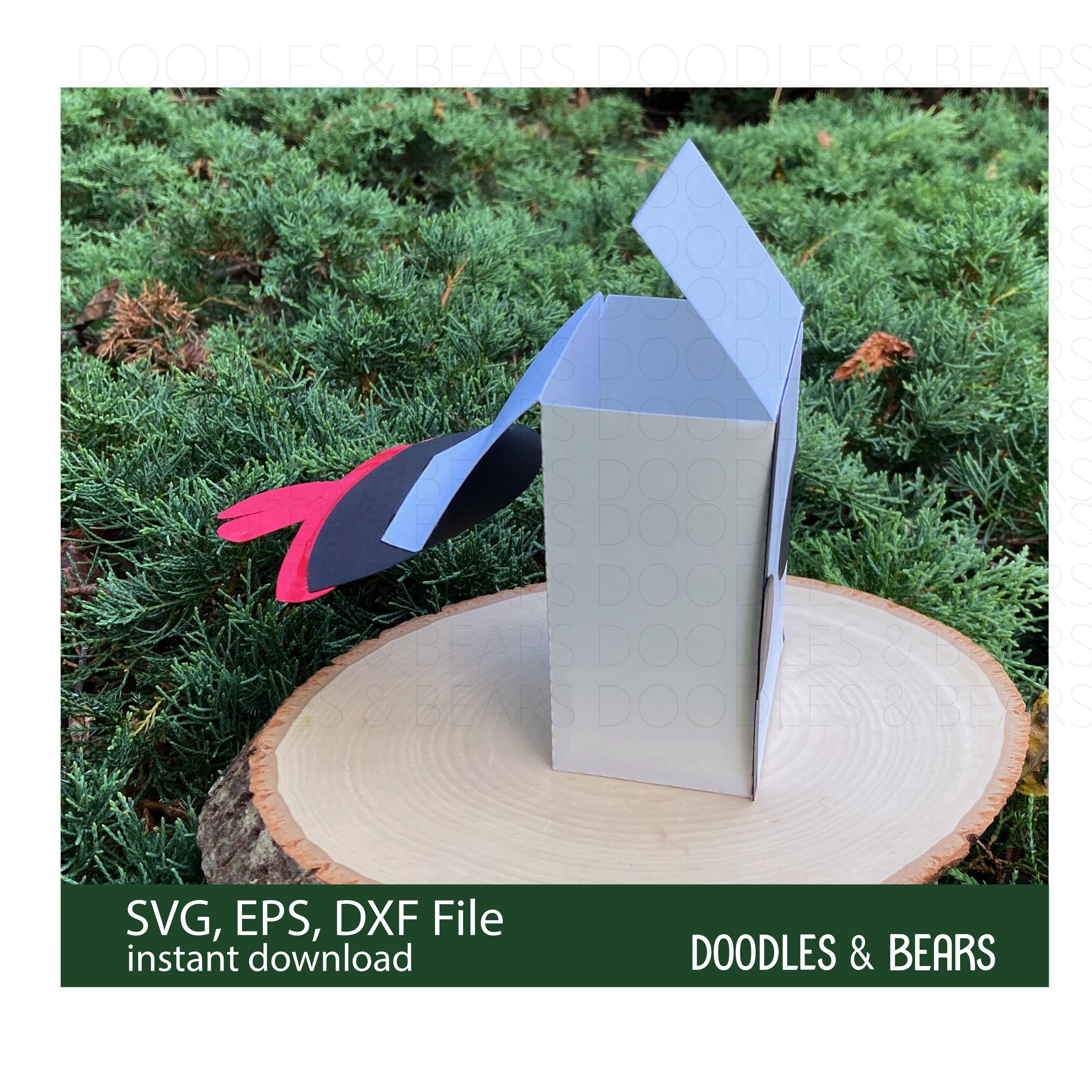 Penguin Treat Box, Cute Winter Holiday Box, Christmas Gift Box, Penguin ...