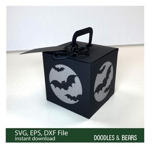 Halloween Treat Box SVG, Halloween Bat SVG, Halloween Treat Box ...