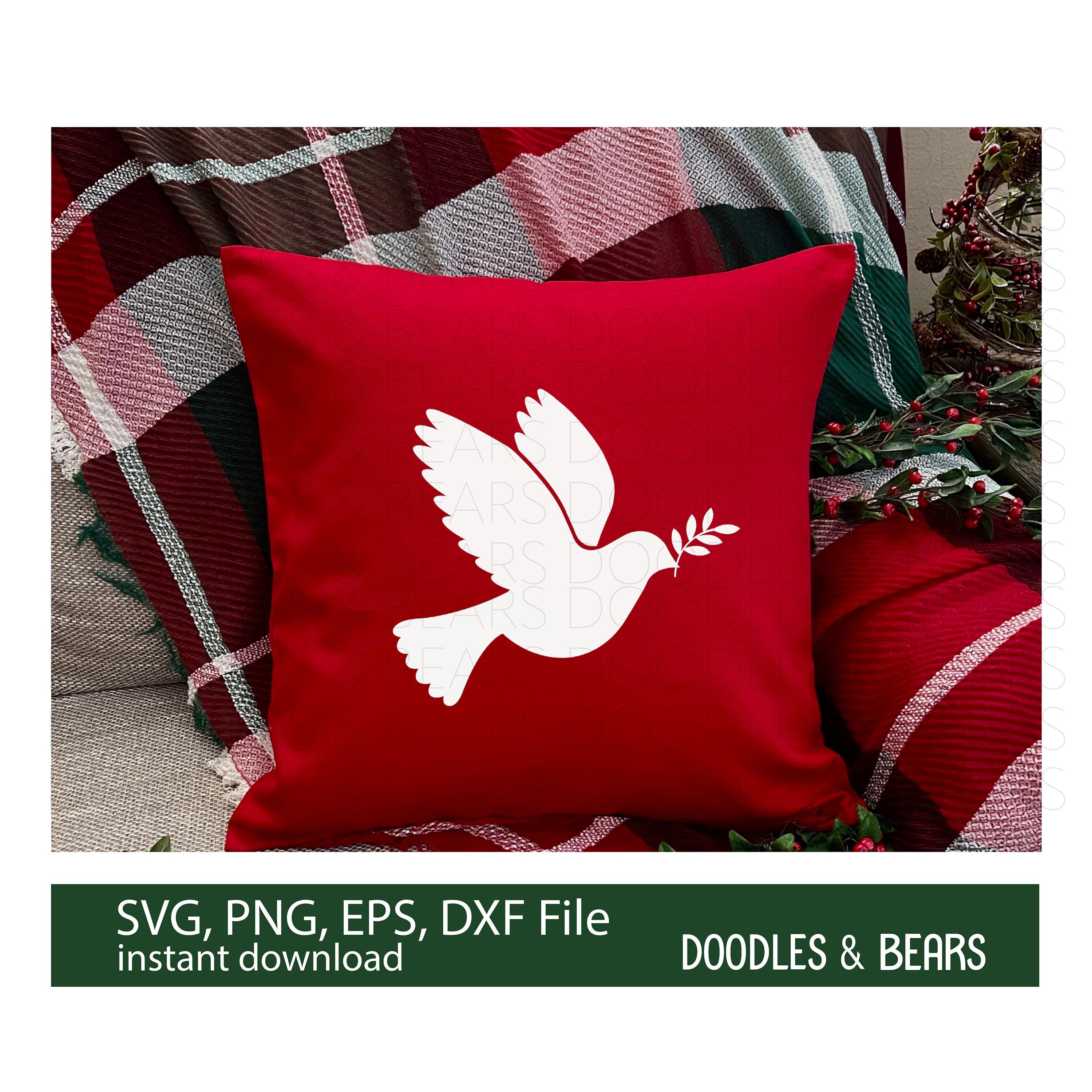 Peace Dove SVG PNG EPS Dxf Files Digital Files for - Etsy