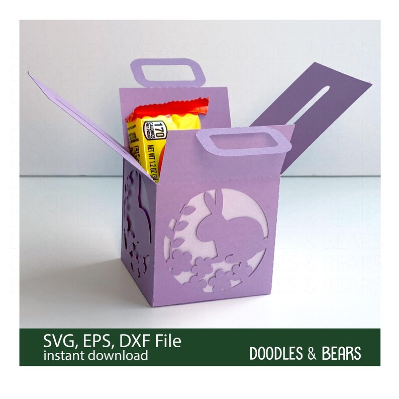 Easter Bunny Treat Box SVG, Bunny Box SVG, Easter Treat Box Cutting ...