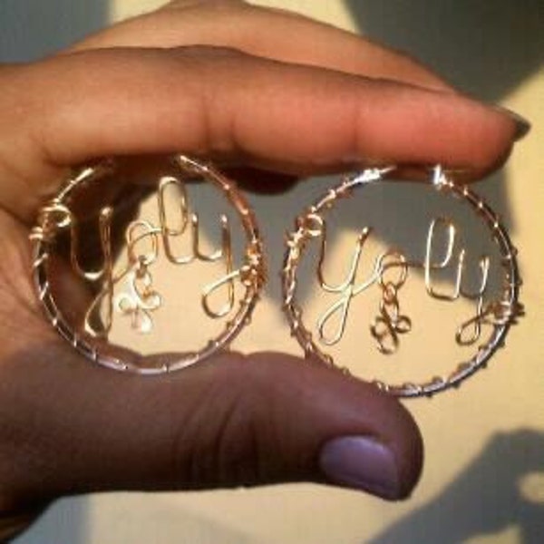 Wire Name Necklace - Etsy