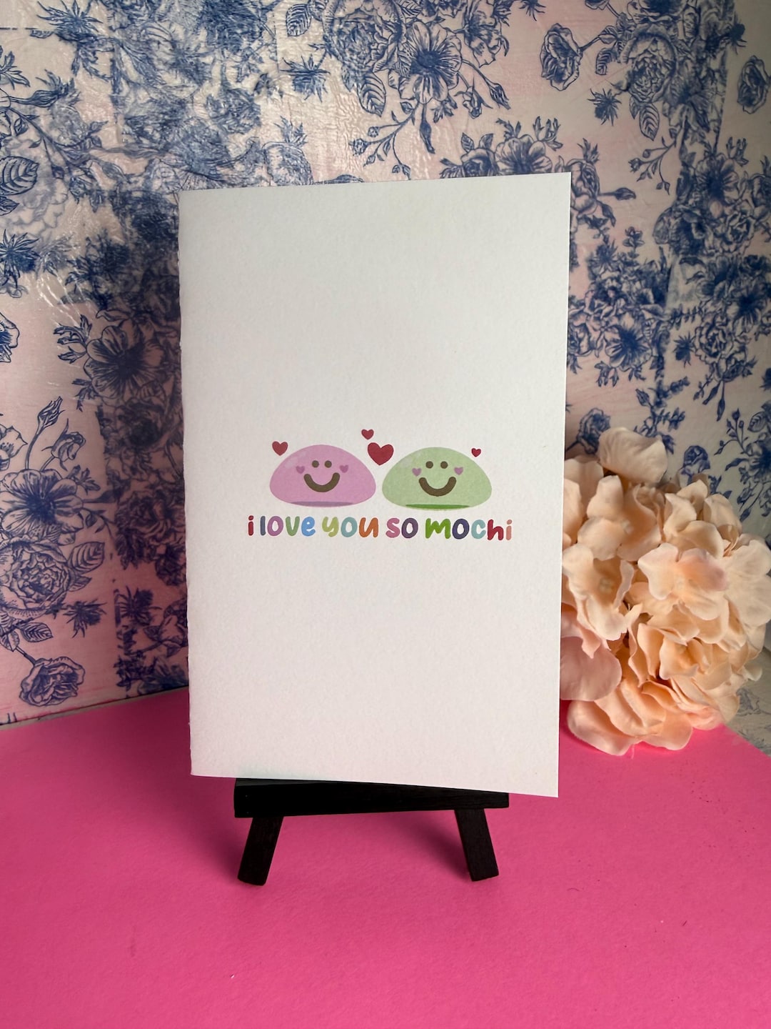 I Love You so Mochi Greeting Card With Envelope Brown | Blank Make Your ...