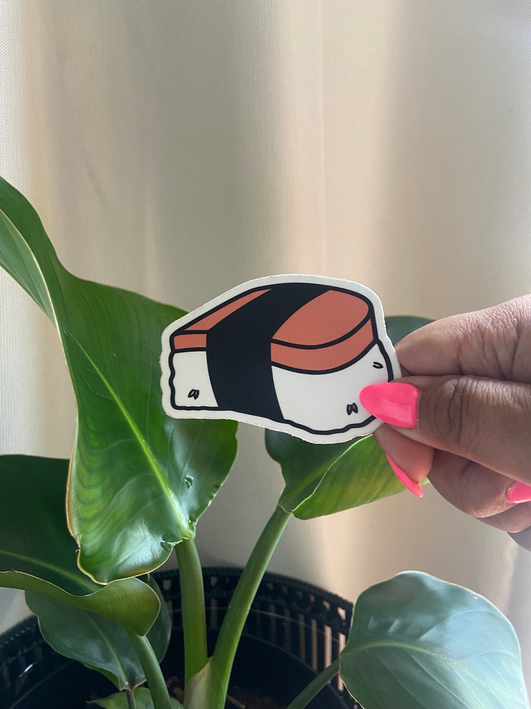 Spam Musubi Cartoon Die-cut 3 Inch Sticker - Etsy