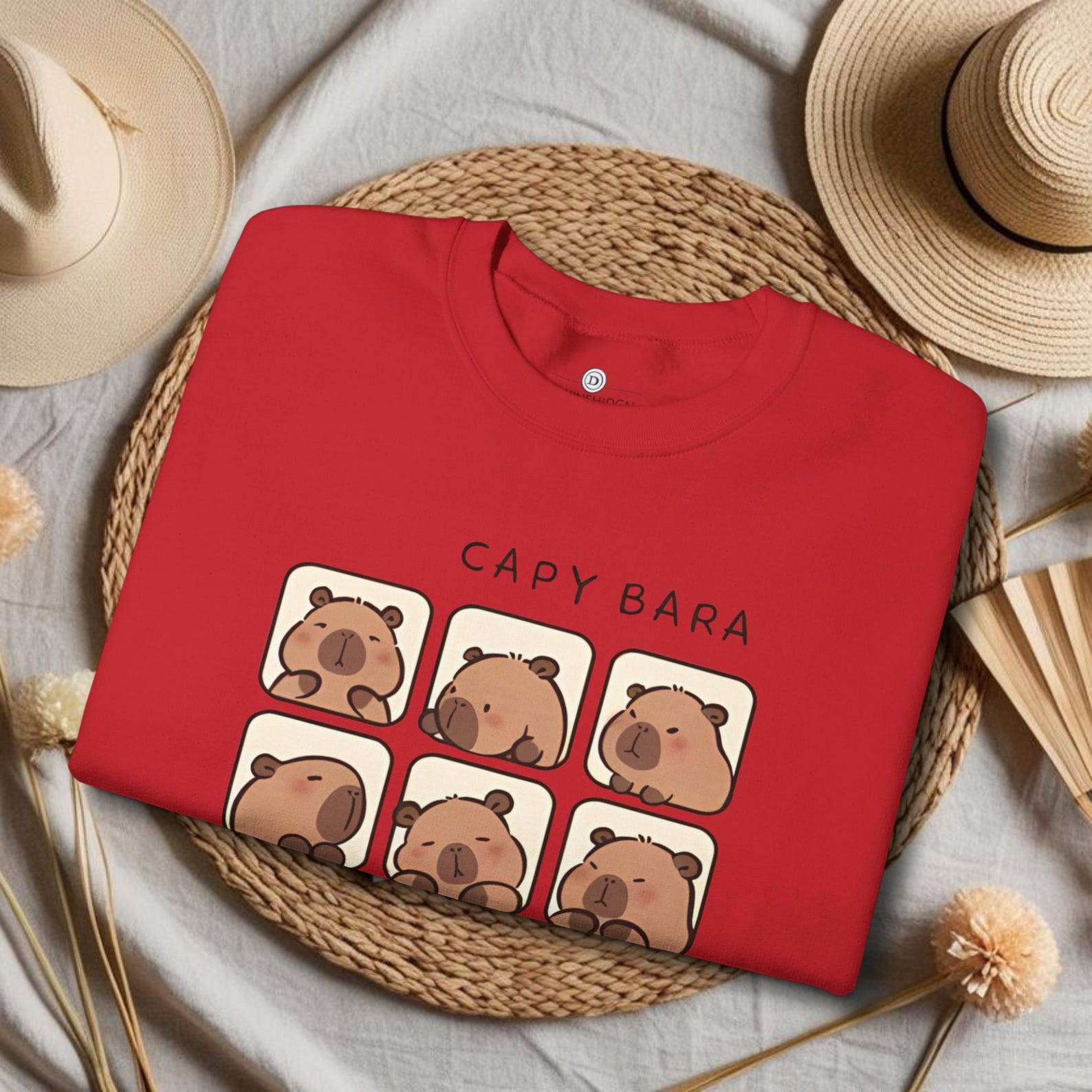 Funny Capybara Mood Sweatshirt Cute Animal Design Lovers Gift Unique ...