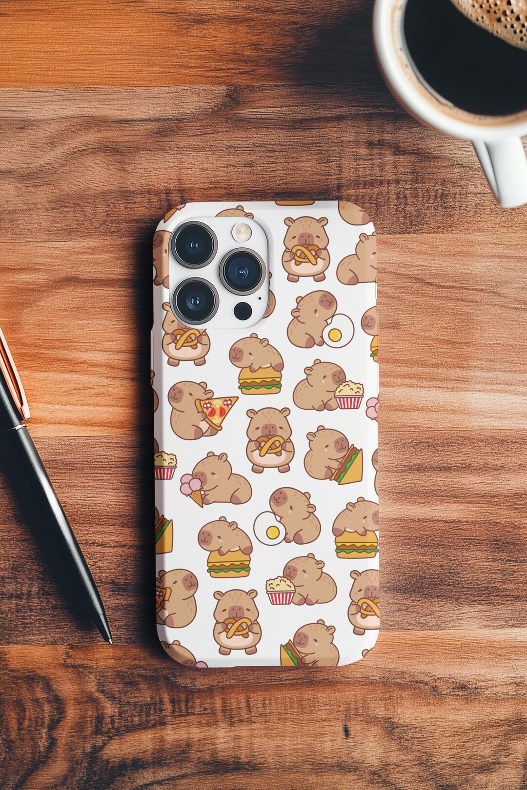 Capybaras Eating Phone Case: Cute & Playful Design for Your Mobile ...
