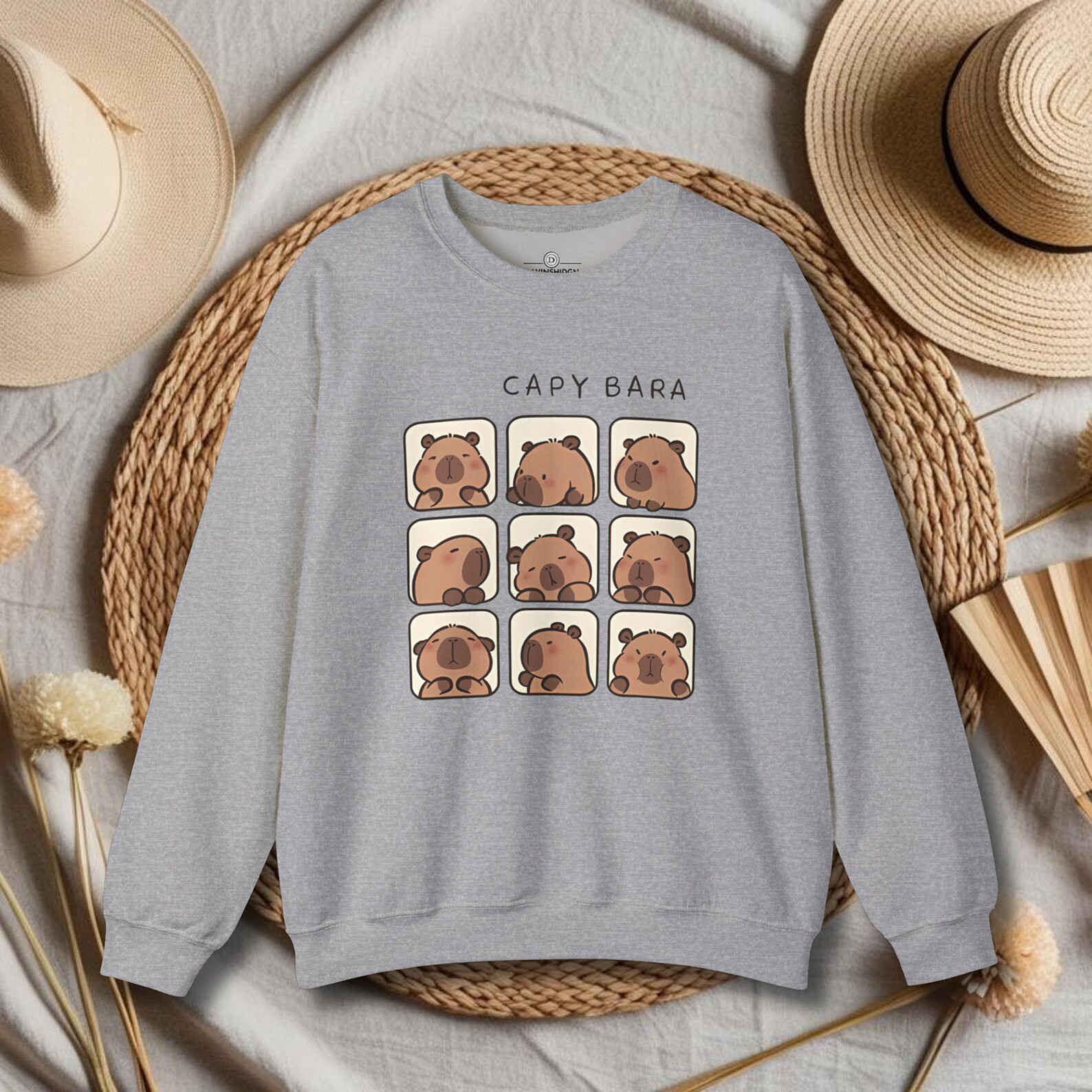 Funny Capybara Mood Sweatshirt Cute Animal Design Lovers Gift Unique ...