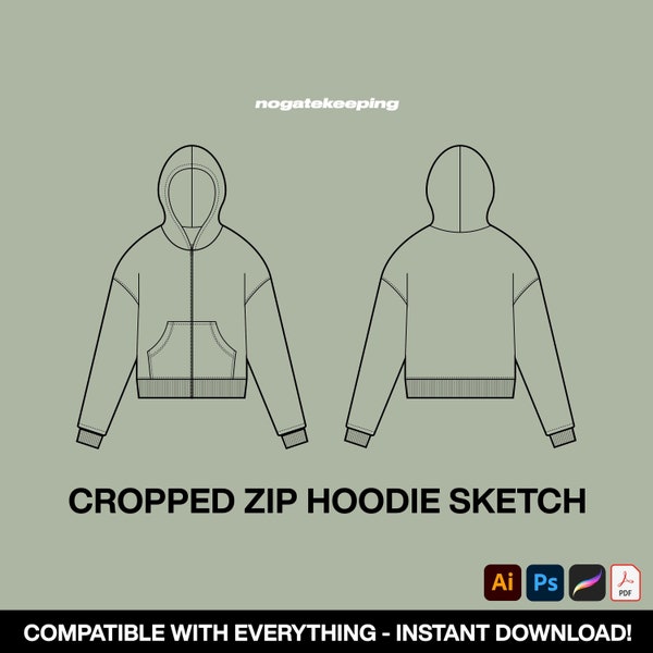 Boxy Cropped Hoodie - Etsy