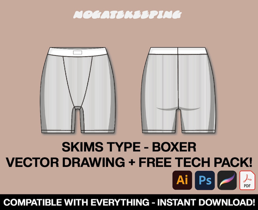 Fashion Clothing Streetwear Skims Shapewear Loungewear Boxer Brief Tech ...