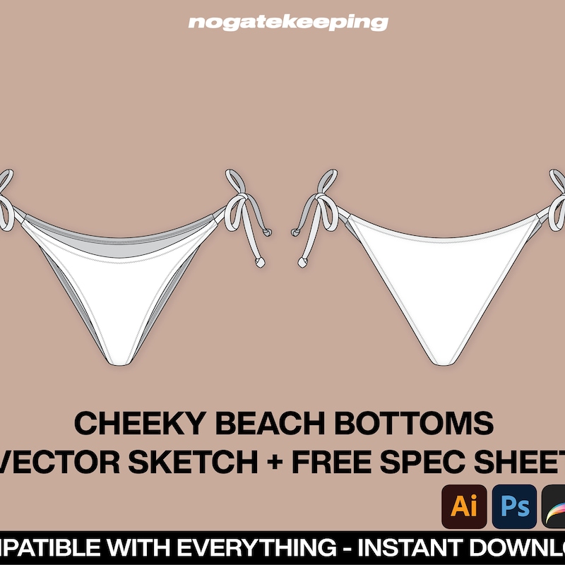 Cheeky Bikini Bottoms - Etsy