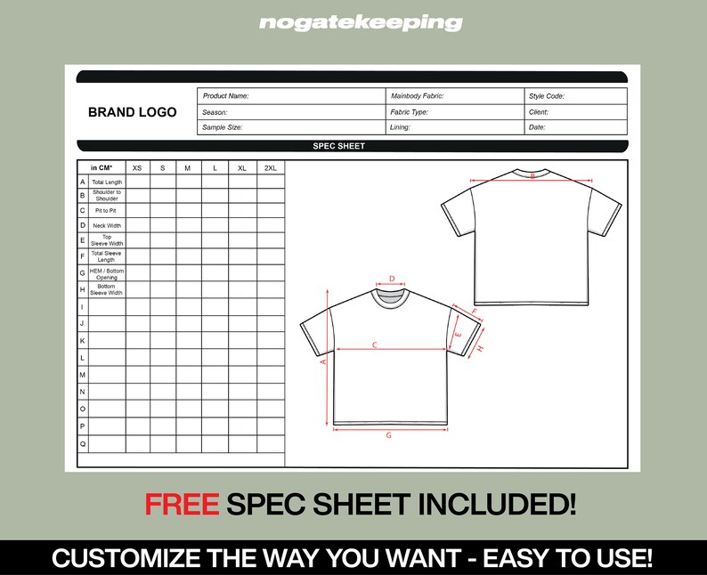 Fashion Streetwear Baggy Oversized T-shirt V3 Fashion Sketch Mockup ...