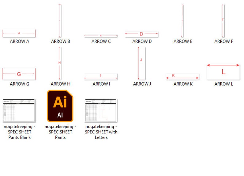Streetwear Fashion Clothing Tech Pack Spec Sheet Template Mock up ...