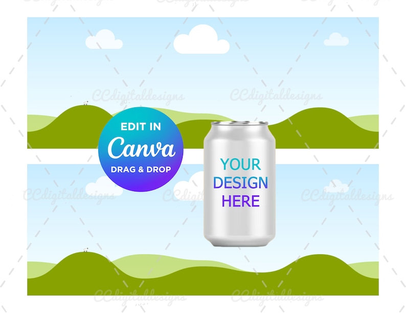 Soda Can Template - Etsy