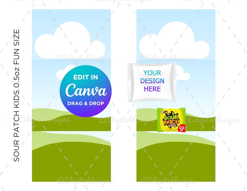 Sour Patch Kids 0.5oz Template - Etsy