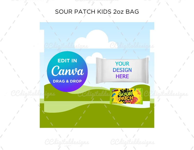 Sour Patch Kids 2oz Template - Etsy