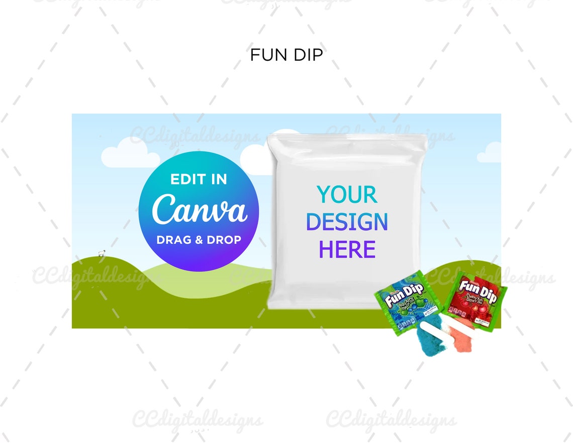 Fun Dip Template - Etsy