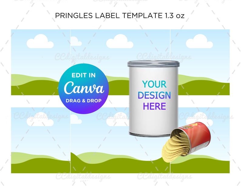 Pringles Label Template - Etsy