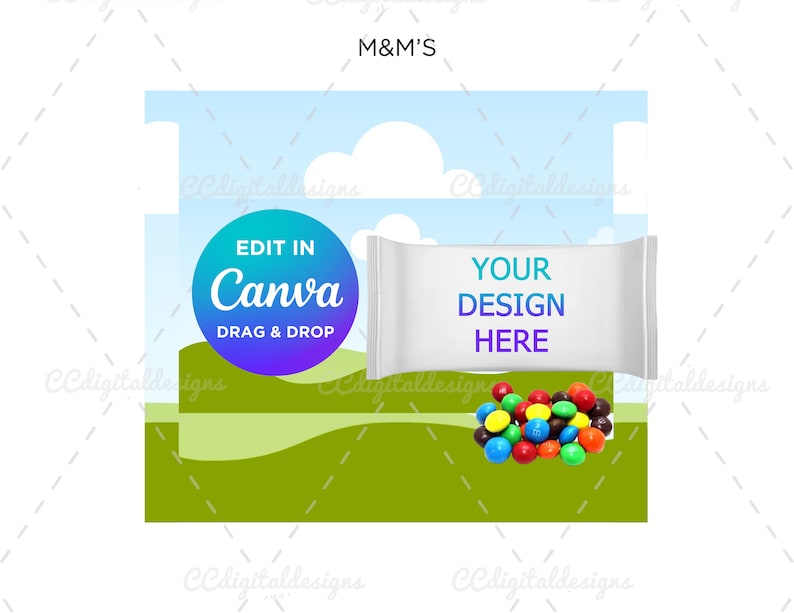 M&M Template - Etsy
