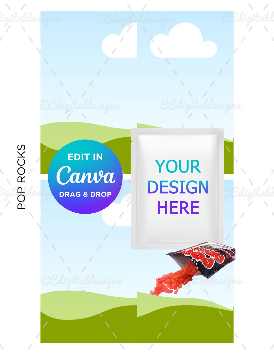Pop Rocks Template - Etsy