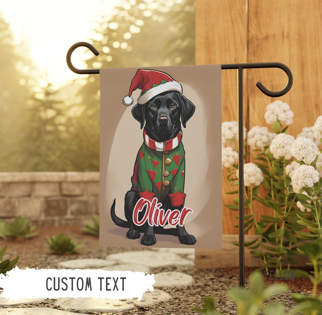 Personalized Labradror Retriever Christmas Garden Flag,custom Pet Owner ...
