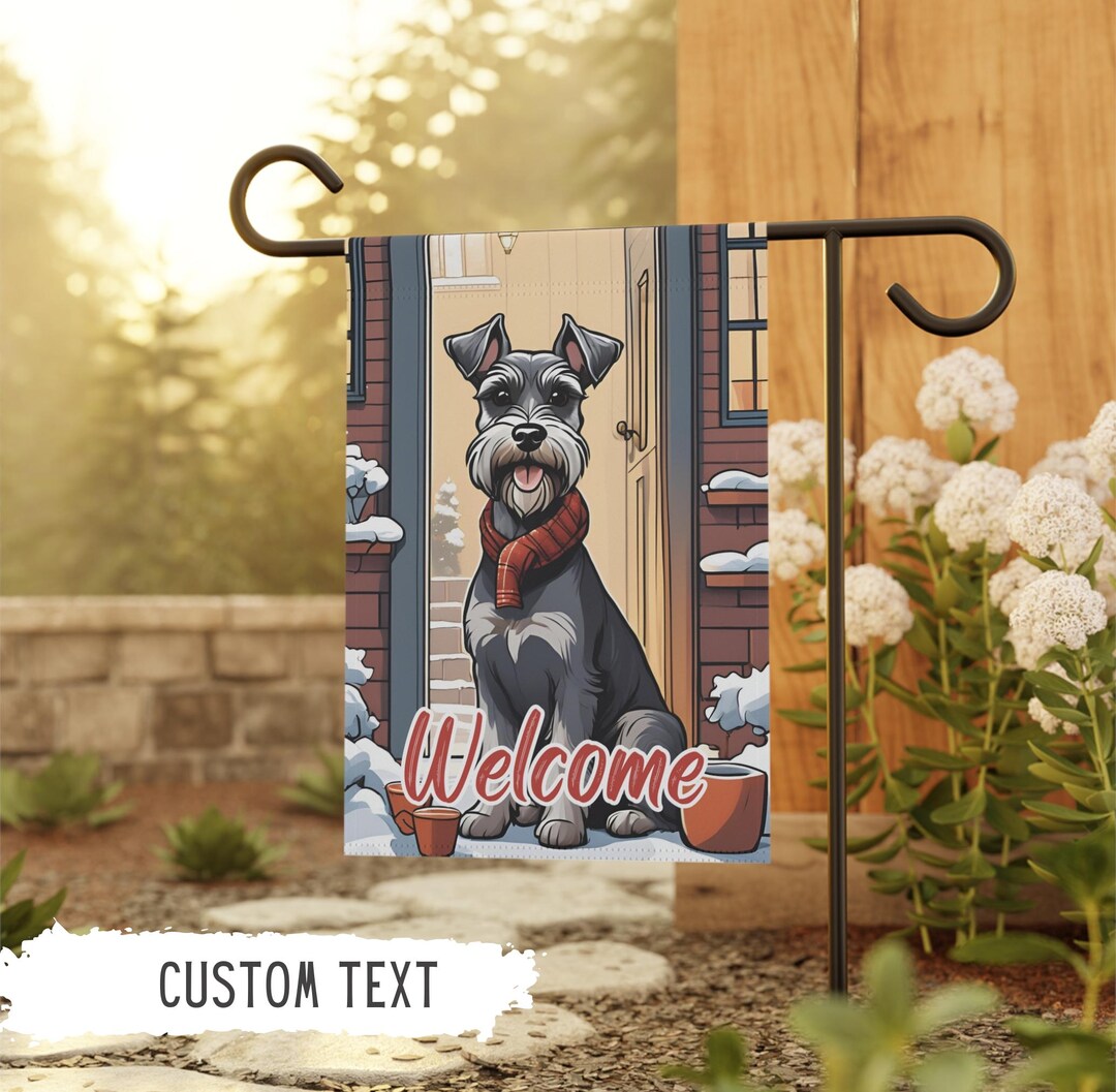 Personalized Schnauzer Christmas Garden Flag,custom Pet Owner Gift ...