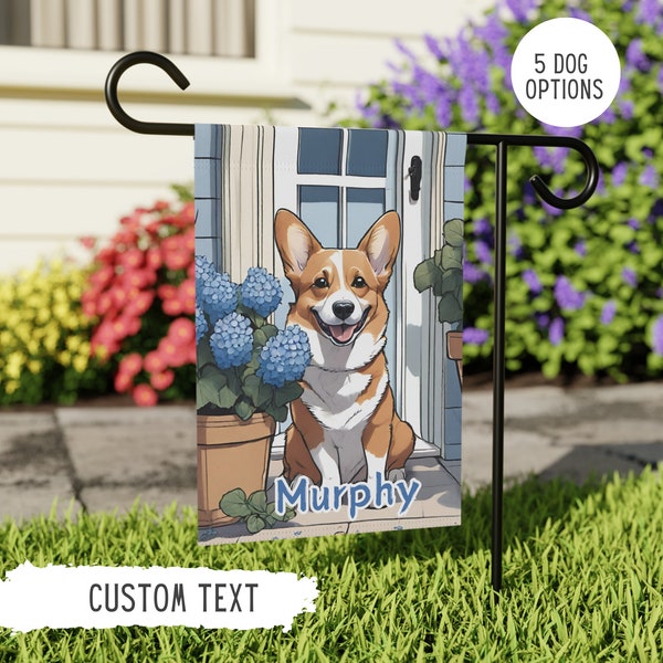 Corgi Garden Flag - Etsy