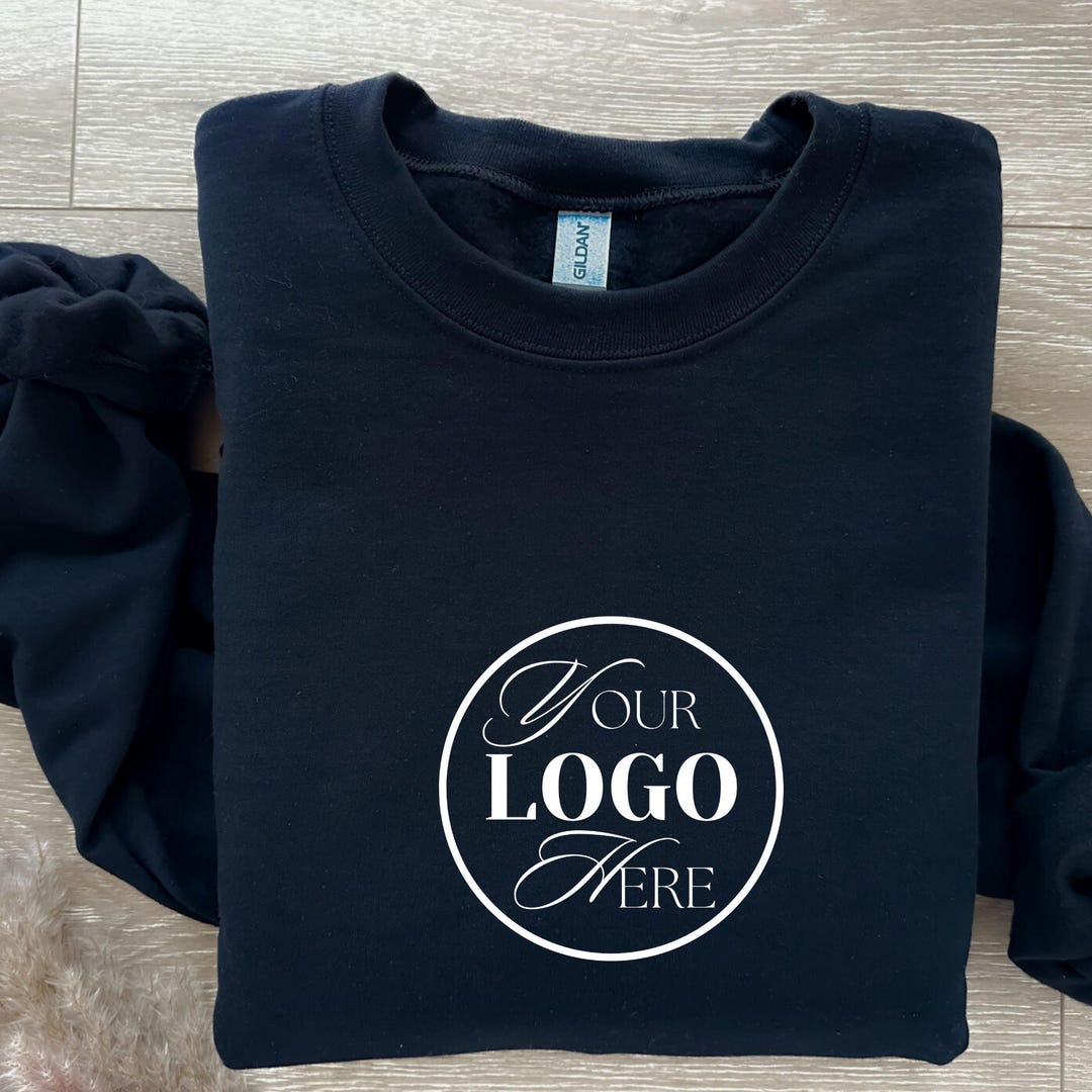 Custom Embroidered Sweatshirt Personalized Shirt Business Logo Tshirt ...