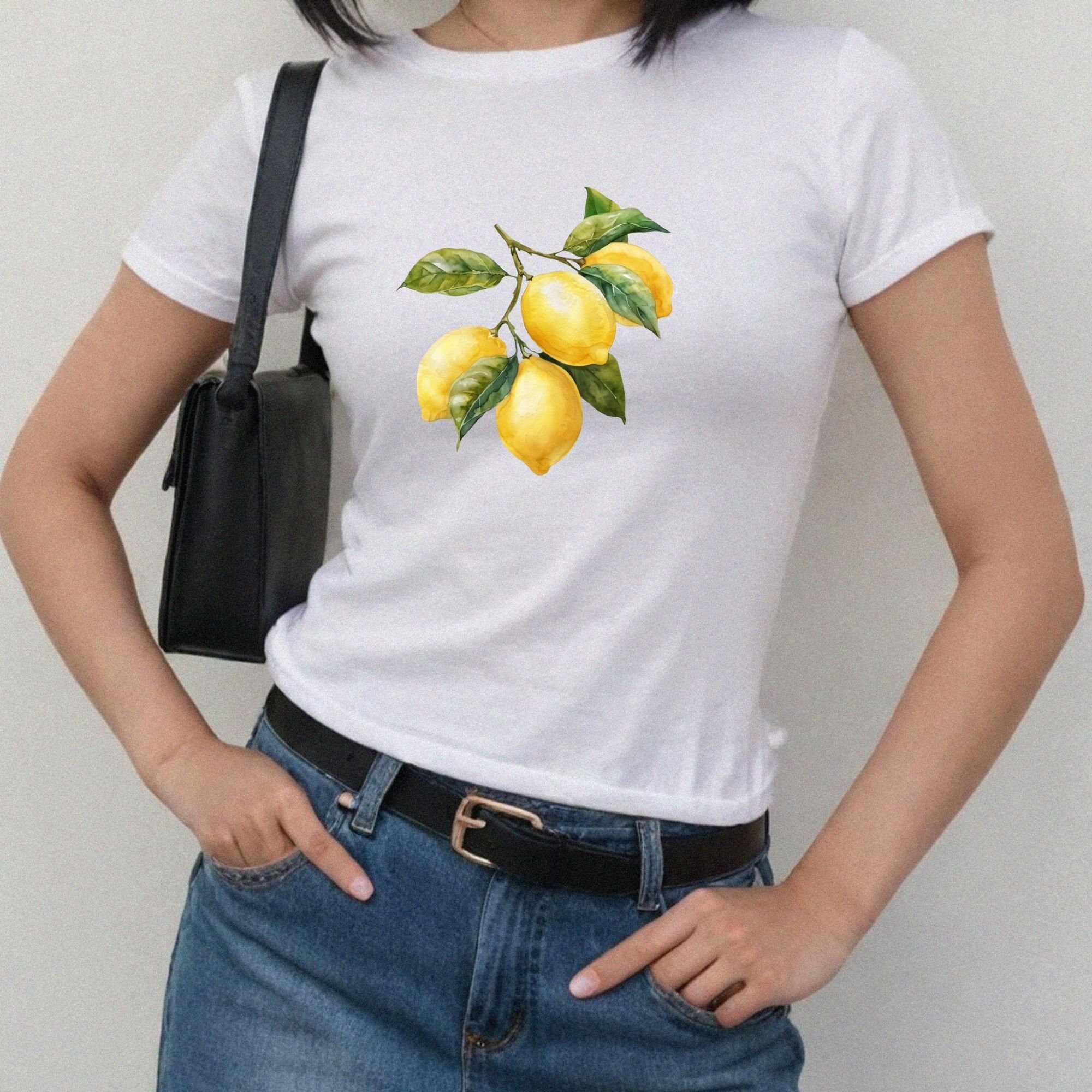 Lemon Fruit Baby Tee, Comfort Colors Shirt Retro Graphic Lemon Fruit ...