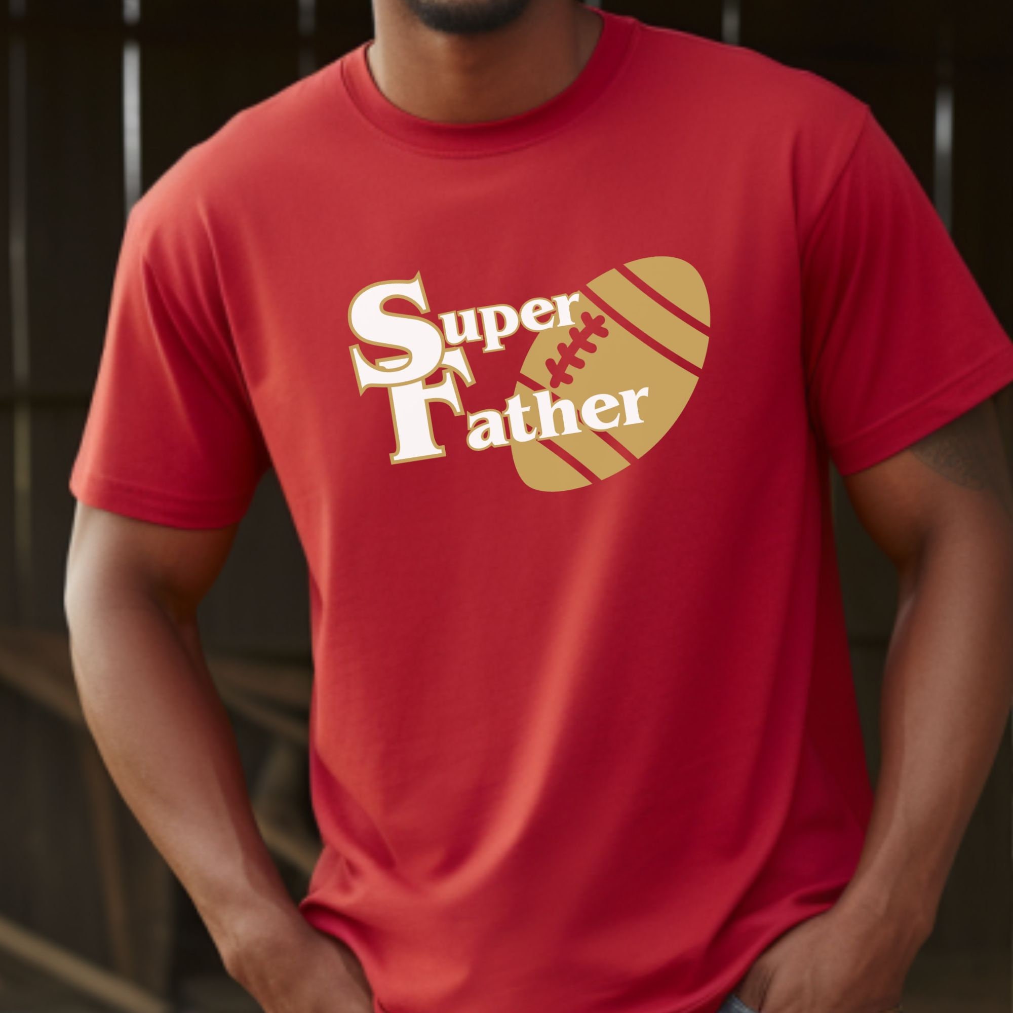 Super Father, Football Dad, Football Father, Fathers Day Gift, Gift for ...