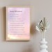 Sunset Affirmations Evening Inspirations Motivational Wall Art ...