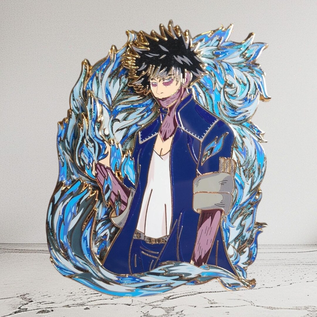 Dabi Blue Flame Pop Enamel Pin - Etsy