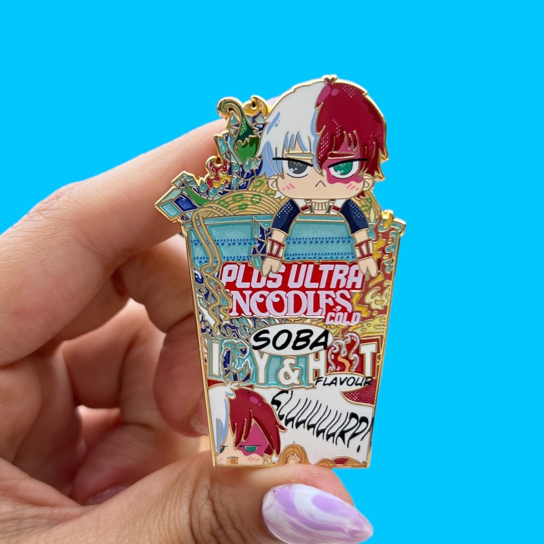 Todoroki Shoto Noodles Chibi MHA Enamel Pin - Etsy Australia