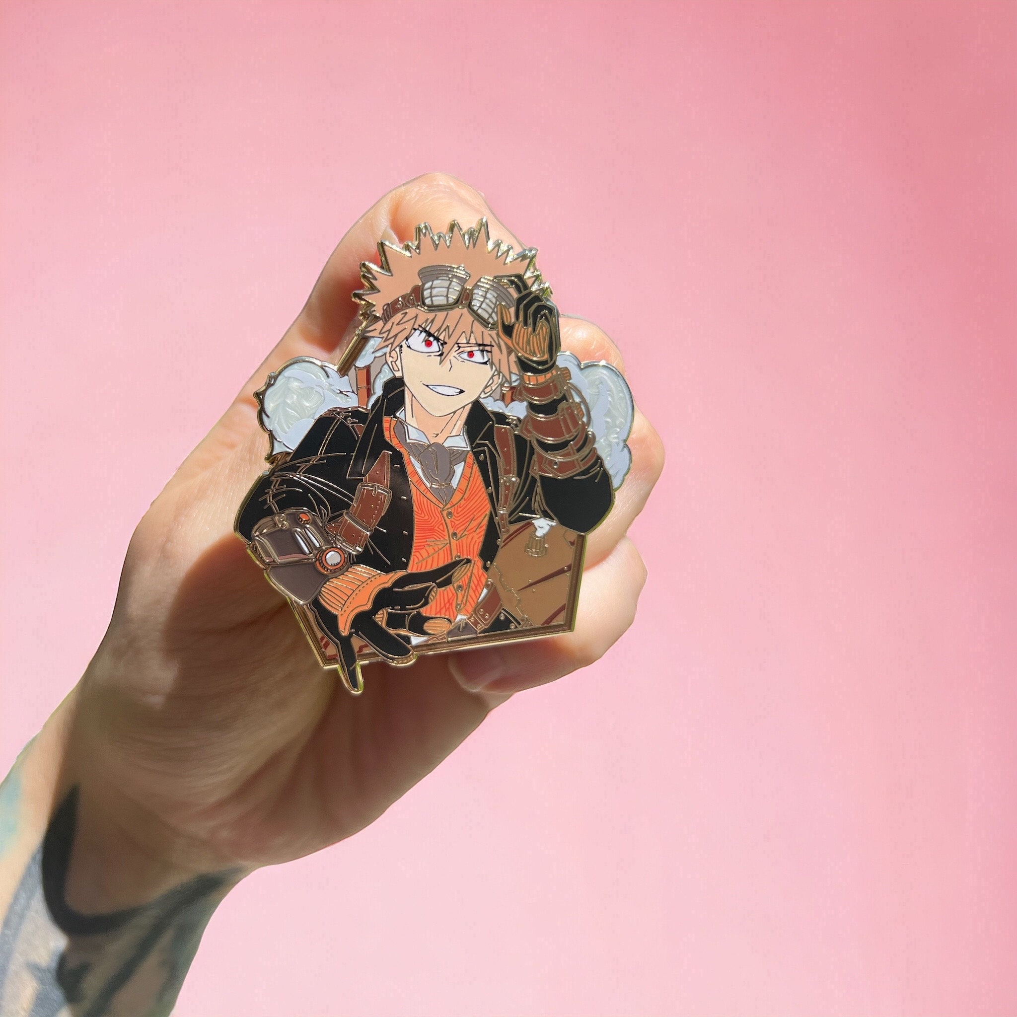 Bakugo Steampunk Enamel Pin - Etsy