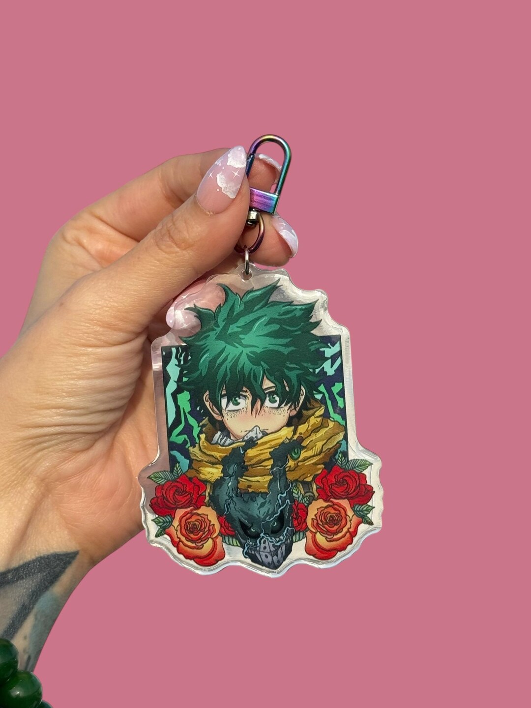 Deku Cursed Moon Acrylic Charm - Etsy
