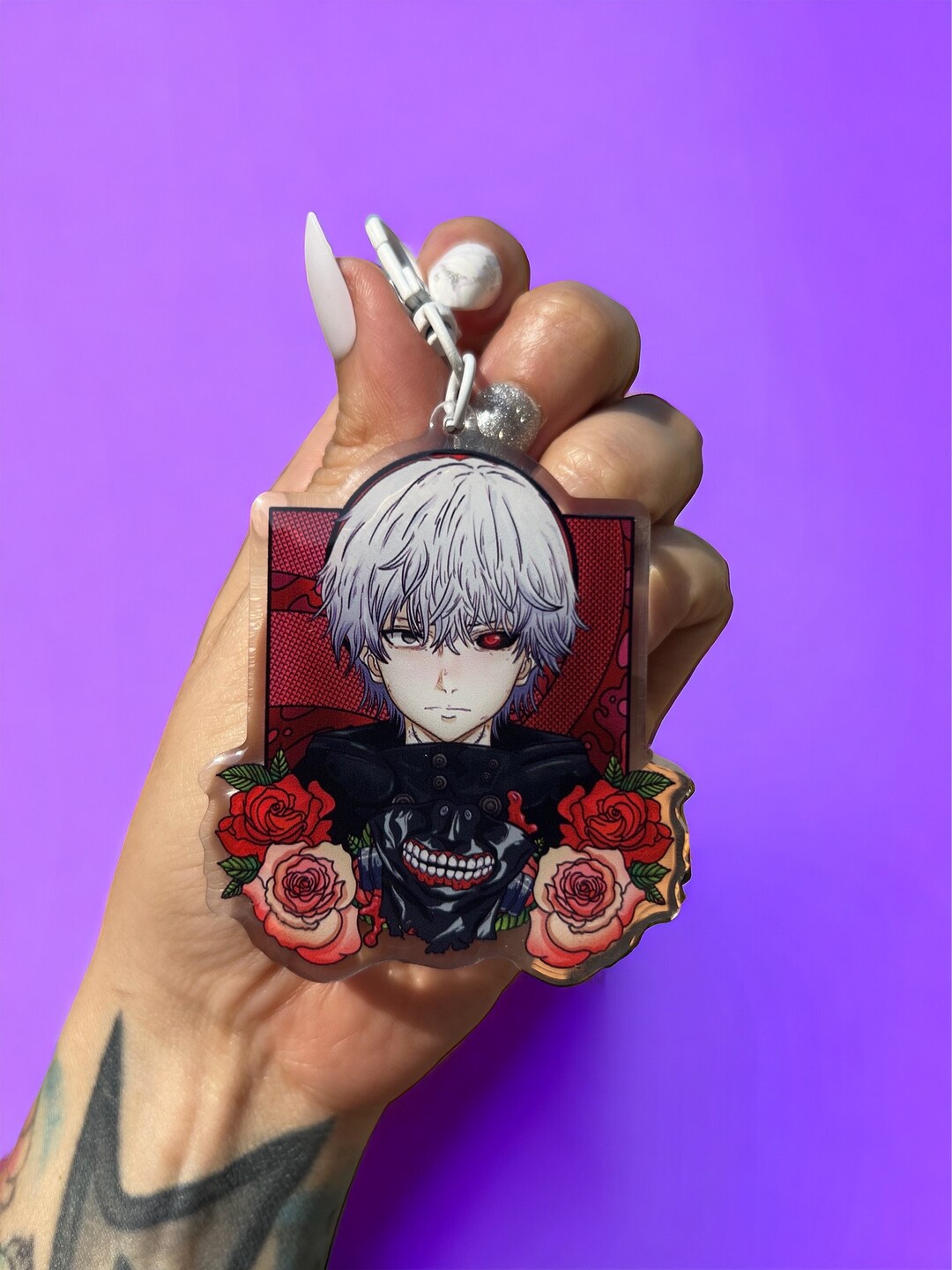 Kaneki Acrylic Keychain 9 - Etsy