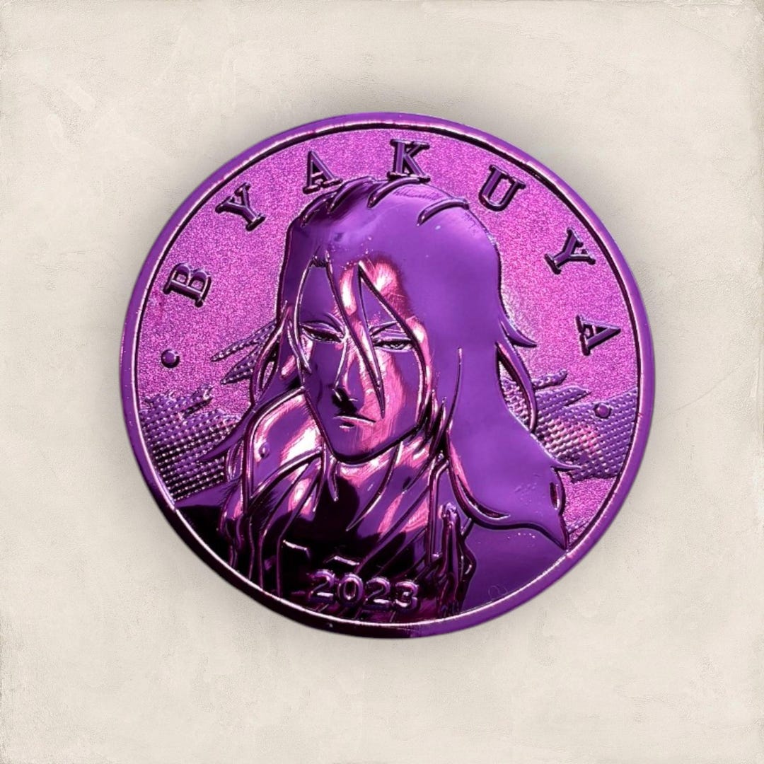 Byakuya (purple) 2023 Coin - Etsy