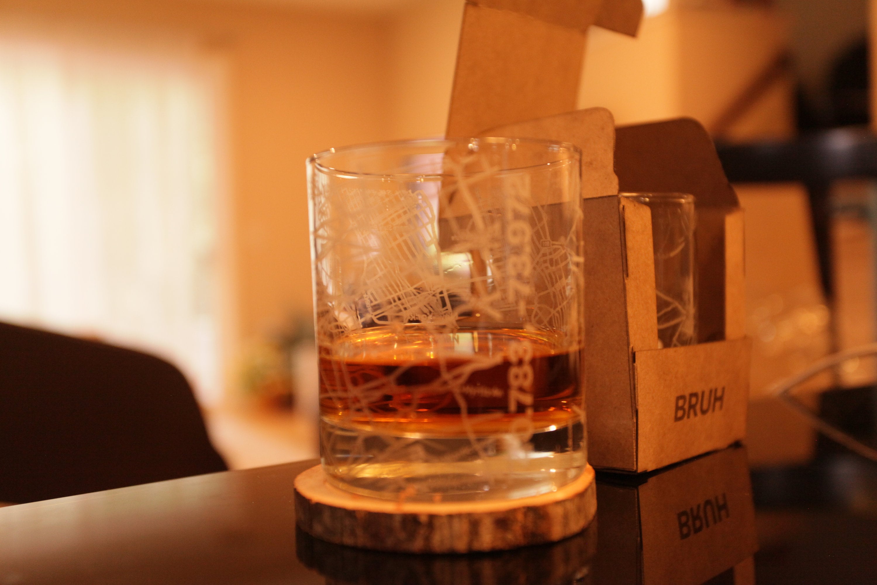 Custom City Map Etched Whiskey Glass With Manual Proof - Etsy