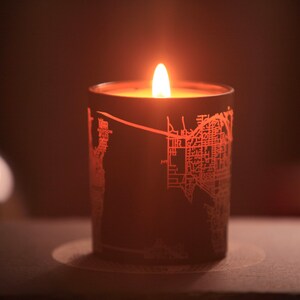 Scented Candle With Custom Map Black Jar | 100% Self Serve | Self-crop ...
