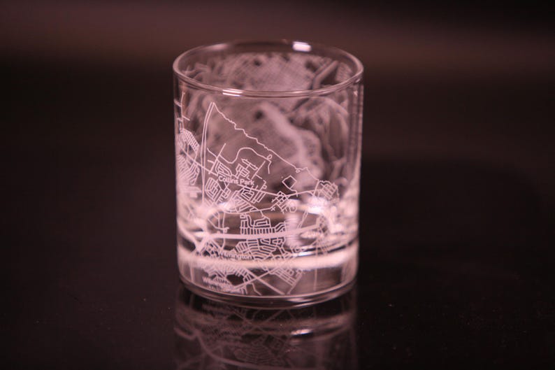 The Delaware Marathon Route Map Whiskey Glasses | Custom Text | April ...