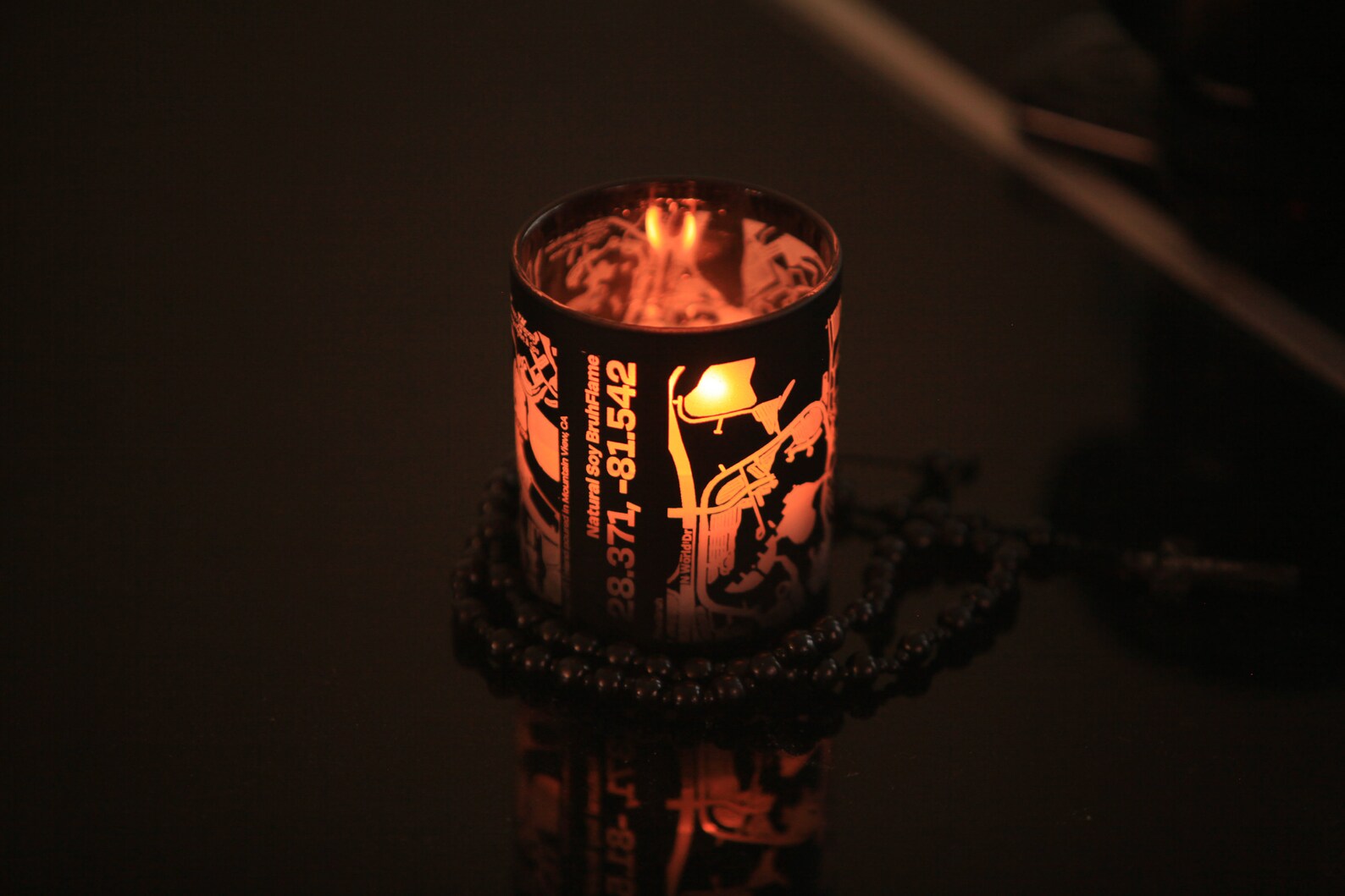 Scented Candle With Custom Map Black Jar | 100% Self Serve | Self-crop ...